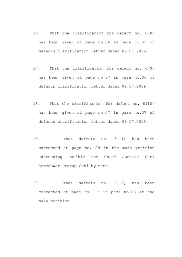 Written Arguments along with Affidavit before Patna High Court | PDF