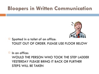 Written communication | PPT