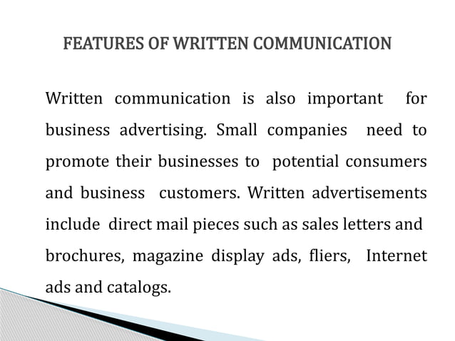 ONE FORM OF COMMUNICATION: WRITTEN COMMUNICATION.pptx
