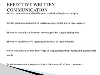 ONE FORM OF COMMUNICATION: WRITTEN COMMUNICATION.pptx