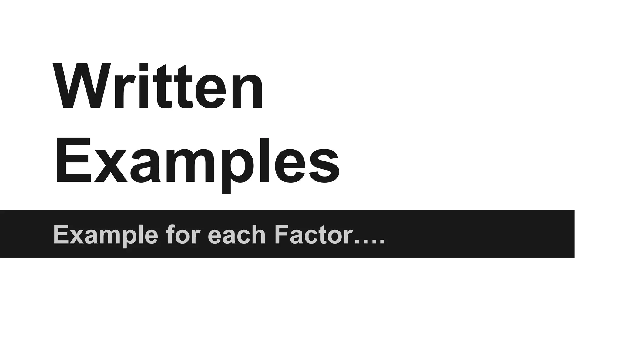 Written examples | PDF