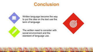 Written language - Discourse Analysis | PPTX