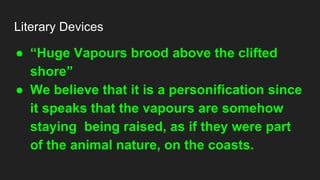 Written near a port on a dark evening charlotte smith | PPT