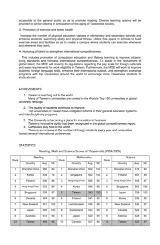 Educational System in Taiwan | DOCX