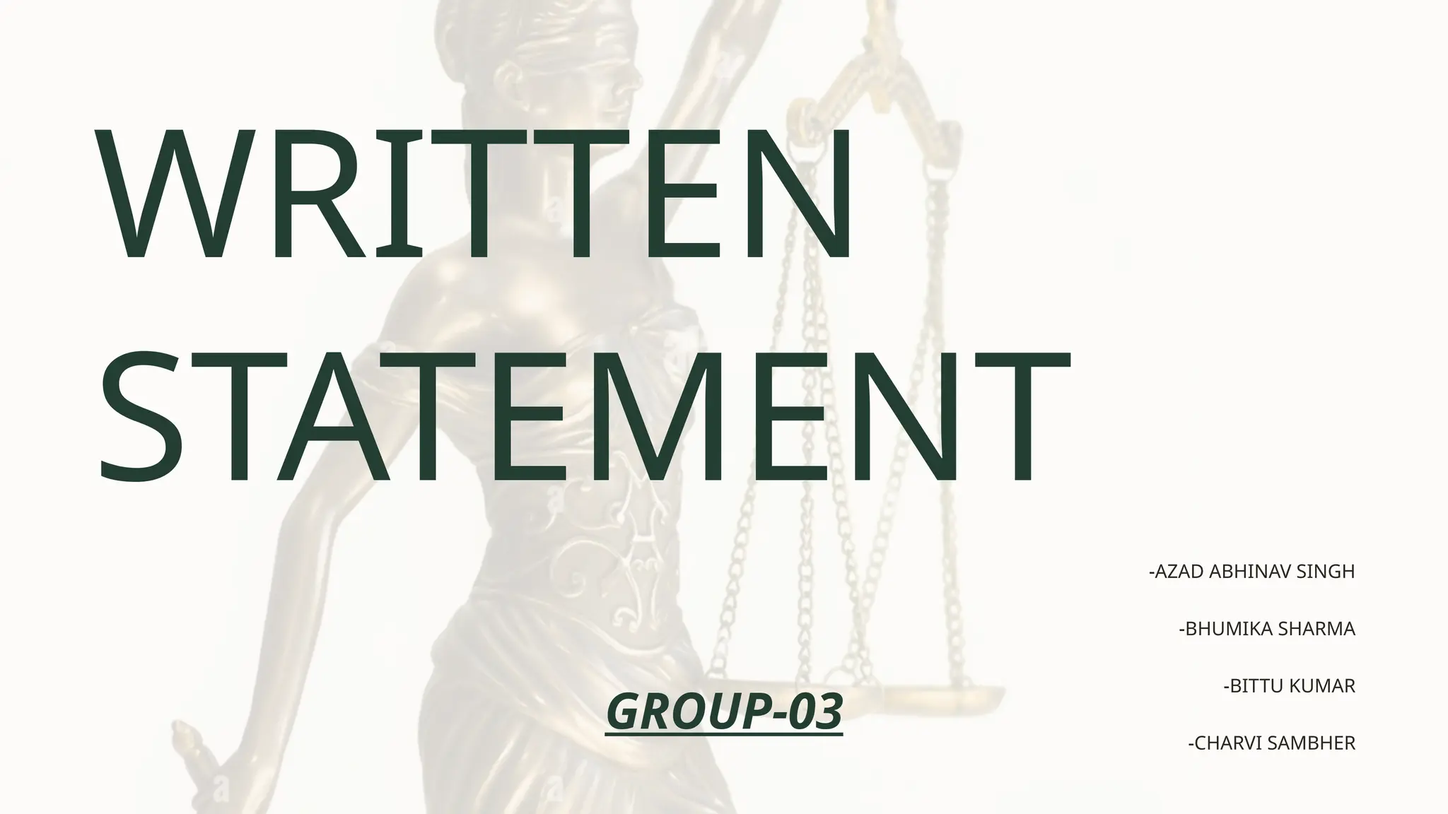 WRITTEN STATEMENT code of civil procedure, drafting subject | PPTX