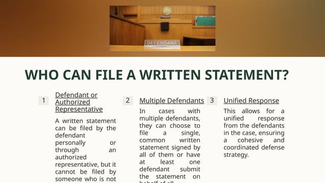 WRITTEN STATEMENT code of civil procedure, drafting subject | PPT