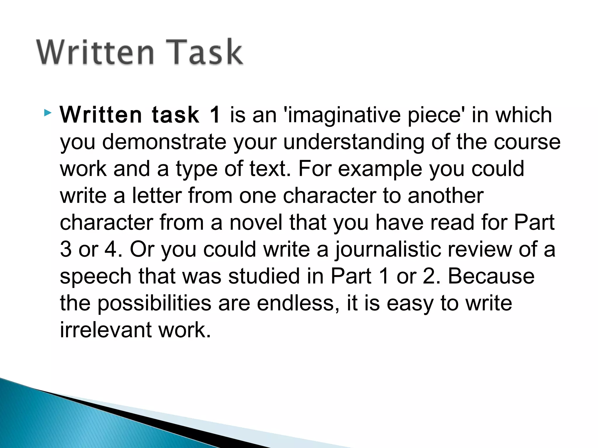 Written Task 1 | PPT | Education