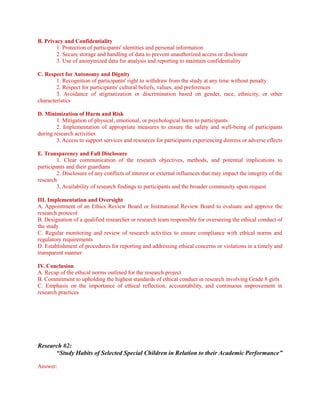 Written Work of education Research in Masteral in MAED major in Social ...