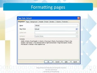 Introduction Slides for Open Office Writer | PPTX