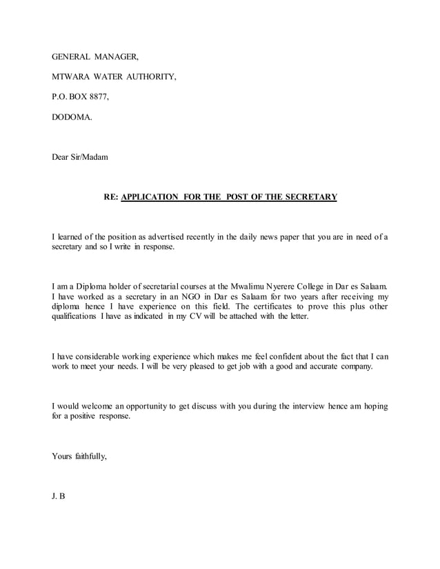 Writting applications letters | PDF