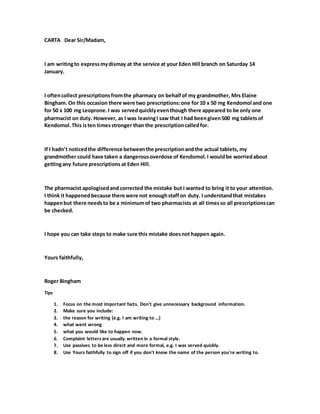 Writting dear sir | DOCX