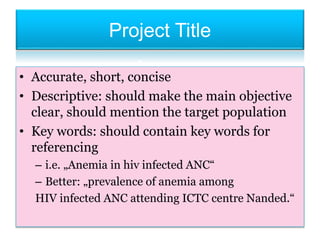 Research protocol writting | PPTX