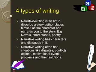 ⛔ The 4 types of writing. The 4 Writing Styles. 2022-12-31