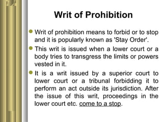 Writ..... types of writ | PPT | Hinduism | Religion & Spirituality