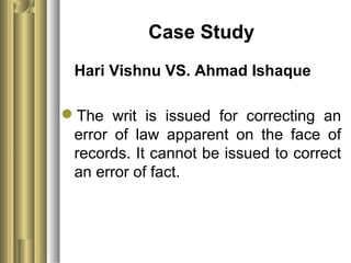 Writ..... types of writ | PPT | Hinduism | Religion & Spirituality