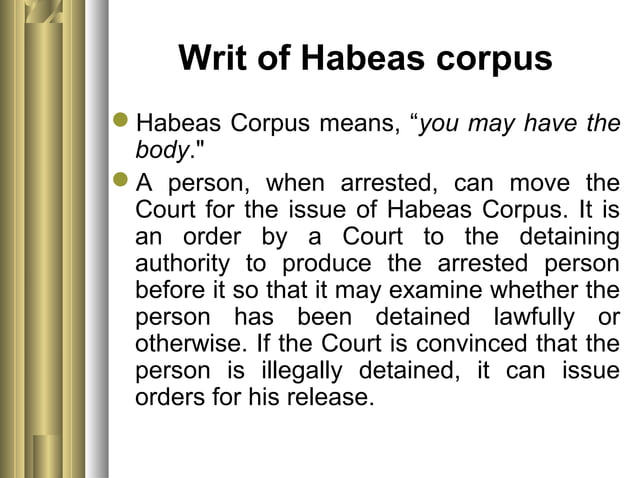 Writ..... types of writ | PPT