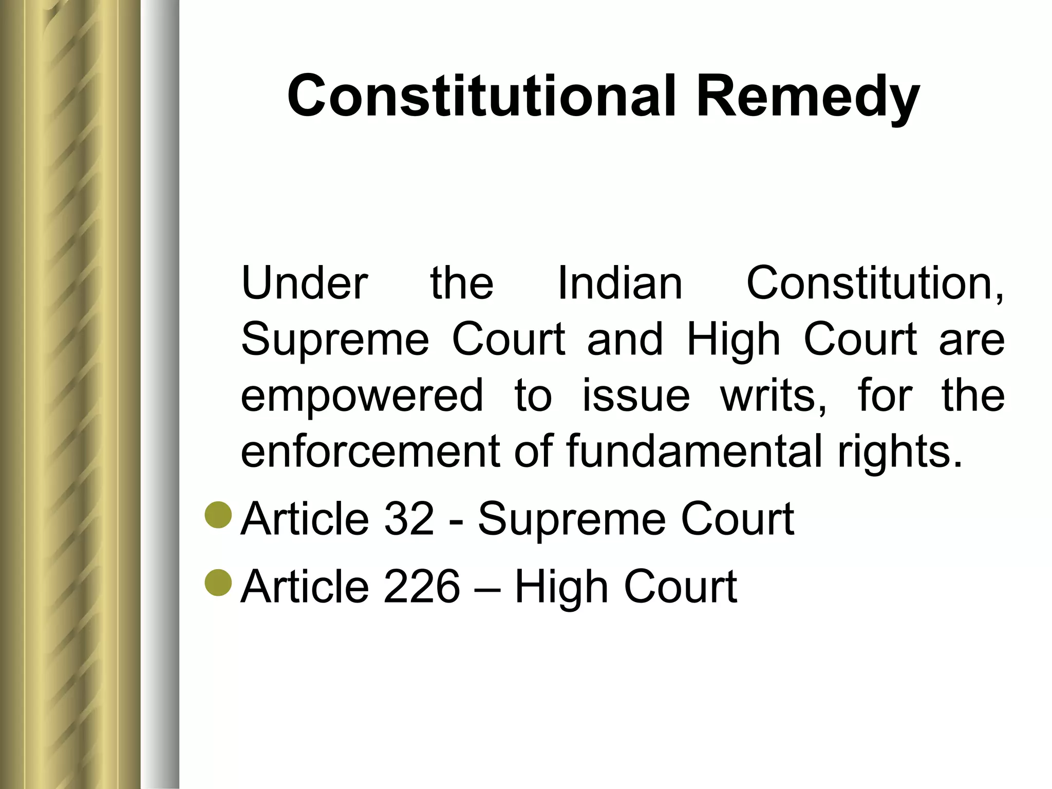 Writ – types of writ | PPT