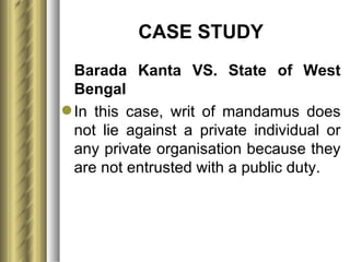 Writ – types of writ | PPT