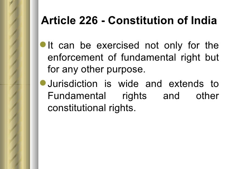 Writ – types of writ