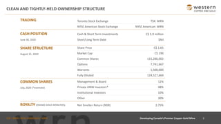 Western Copper and Gold Presentation | PDF
