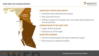 Western Copper and Gold Presentation | PDF