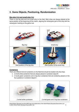WRO-2023-RoboMission-Game field - Game objects , positioning and ...
