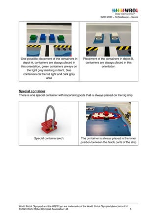 WRO-2023-RoboMission-Game field - Game objects , positioning and ...
