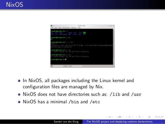 The NixOS project and deploying systems declaratively
