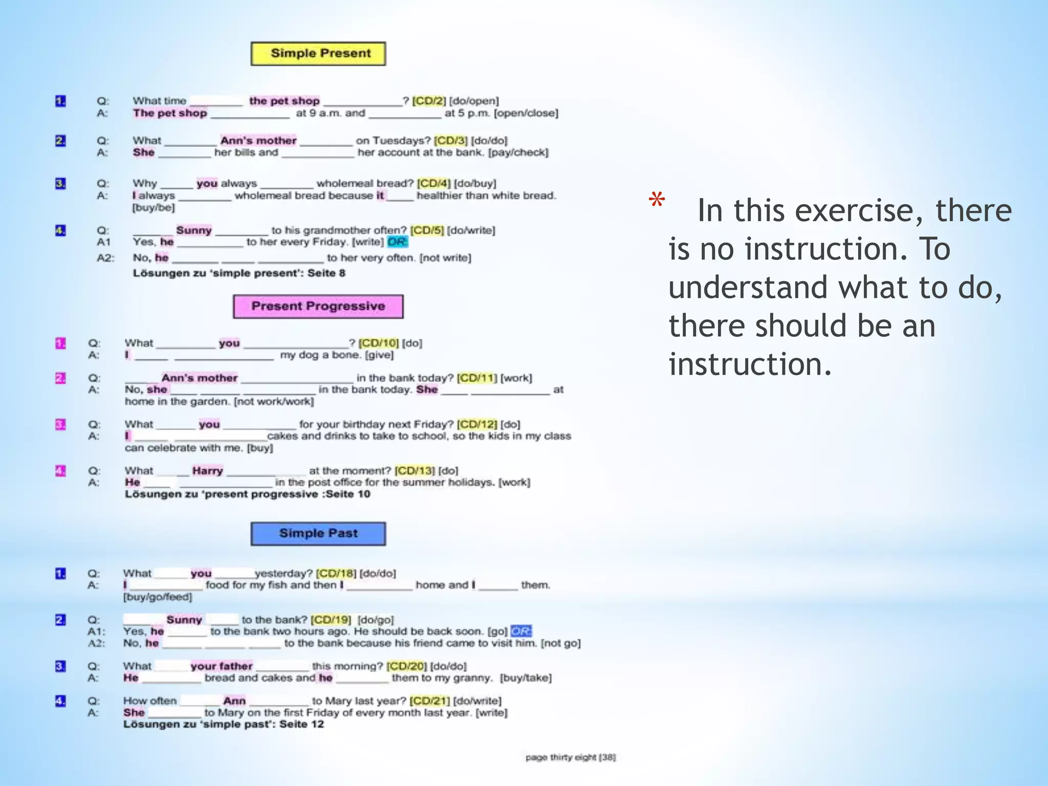 Wrong instructions | PPT