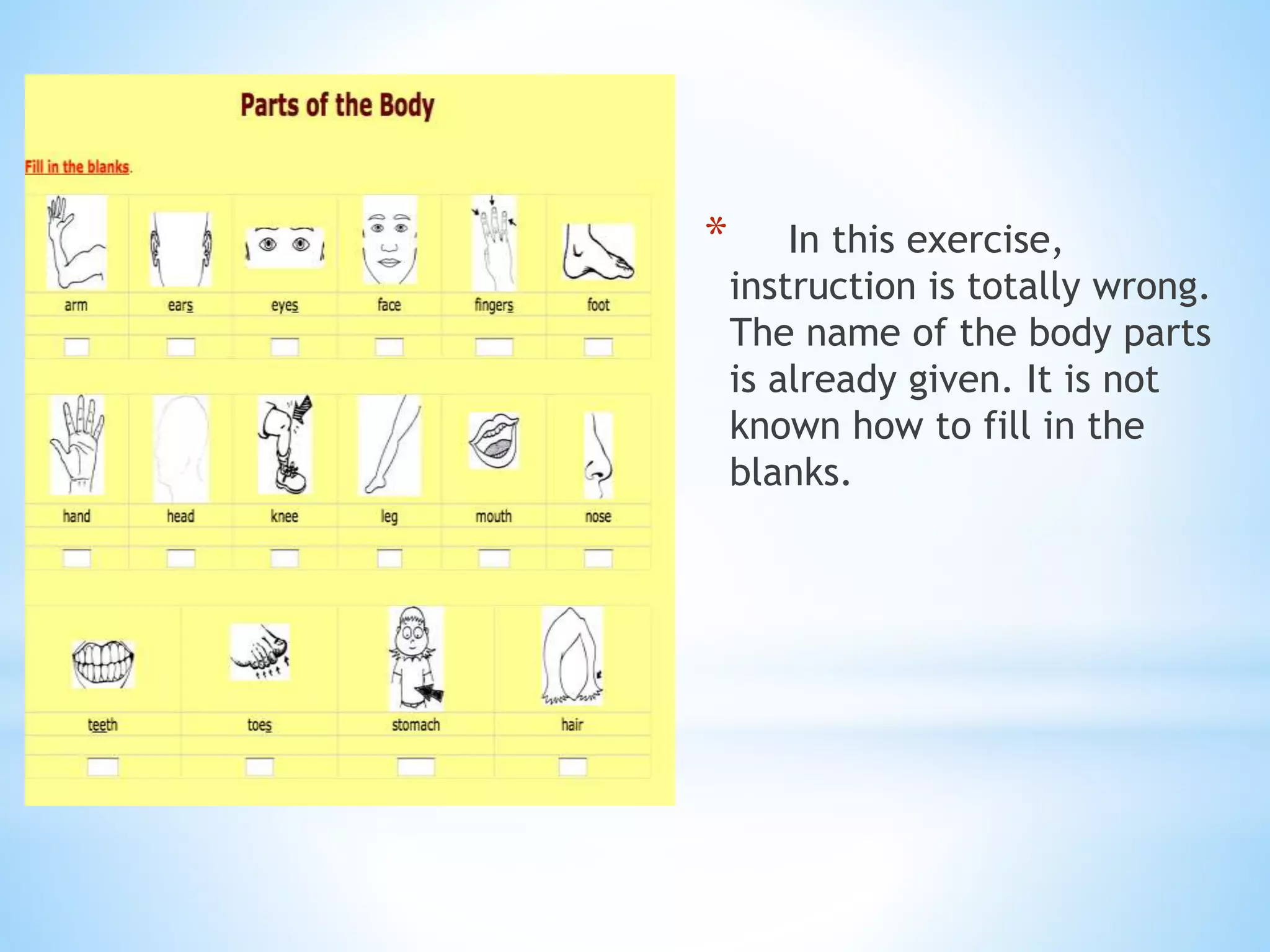 Wrong instructions | PPT