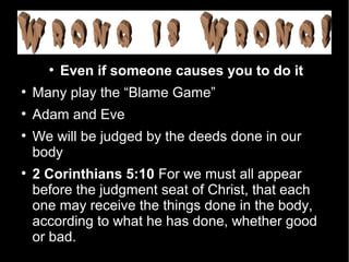 Wrong is wrong | PPT