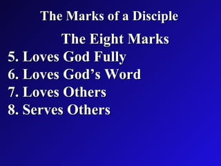 The Marks of a Disciple | PPT