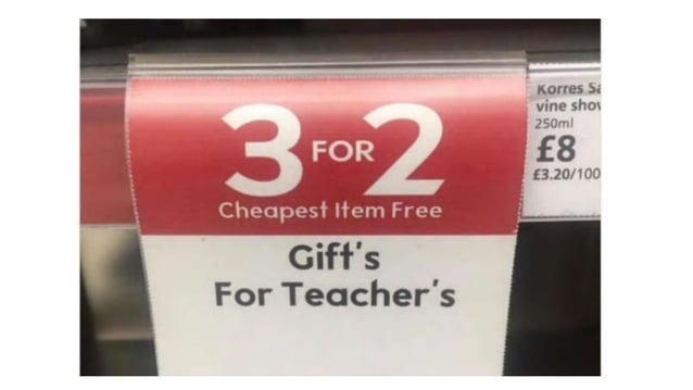 Wrong use of apostrophes | PPT