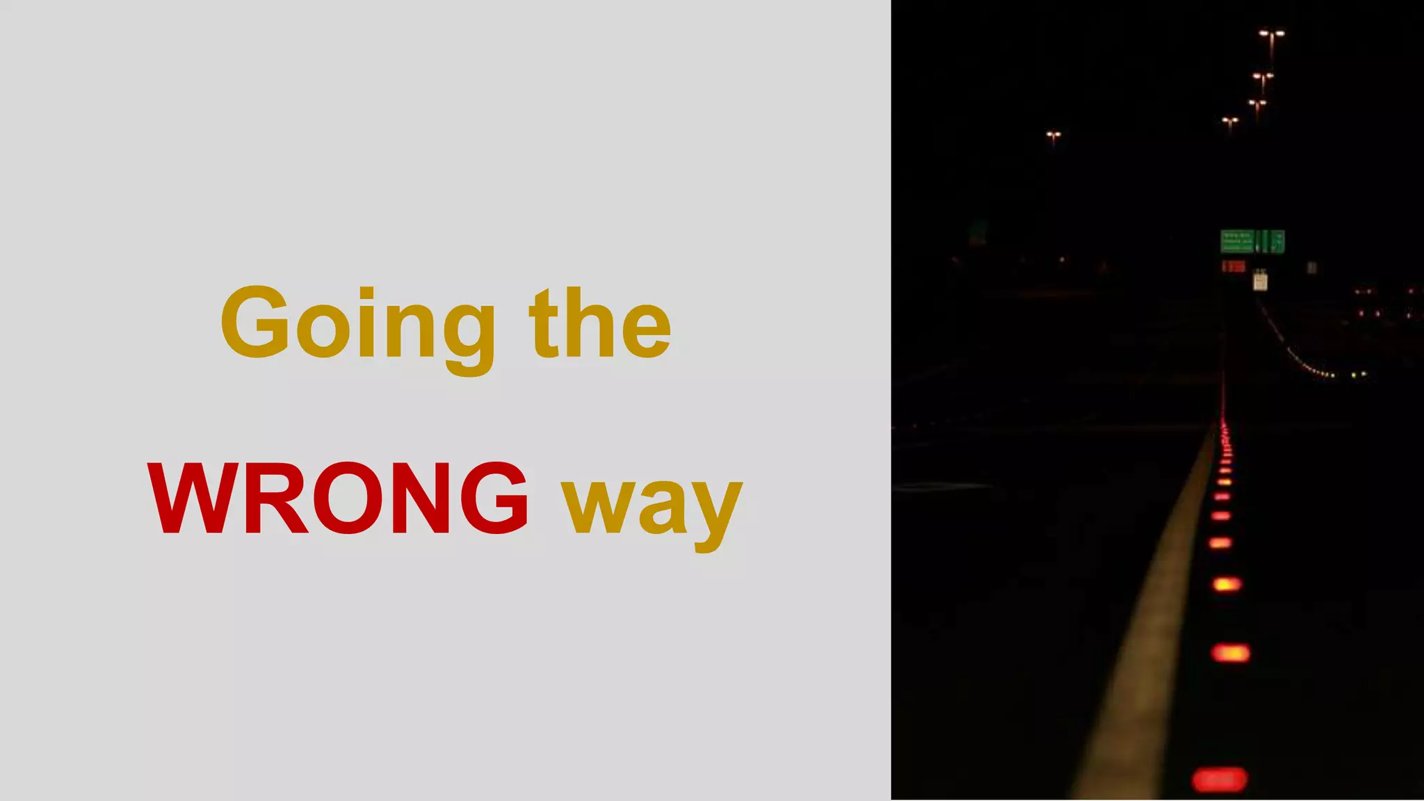Wrong-way Driving | PPTX