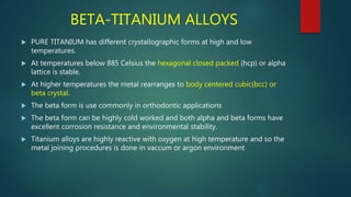 Wrought alloys in dentistry | PPTX