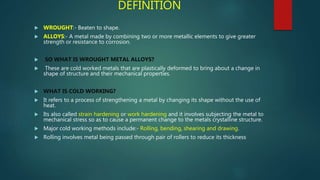 Wrought alloys in dentistry | PPTX