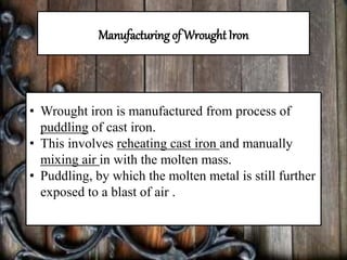 Wrought iron | PPTX