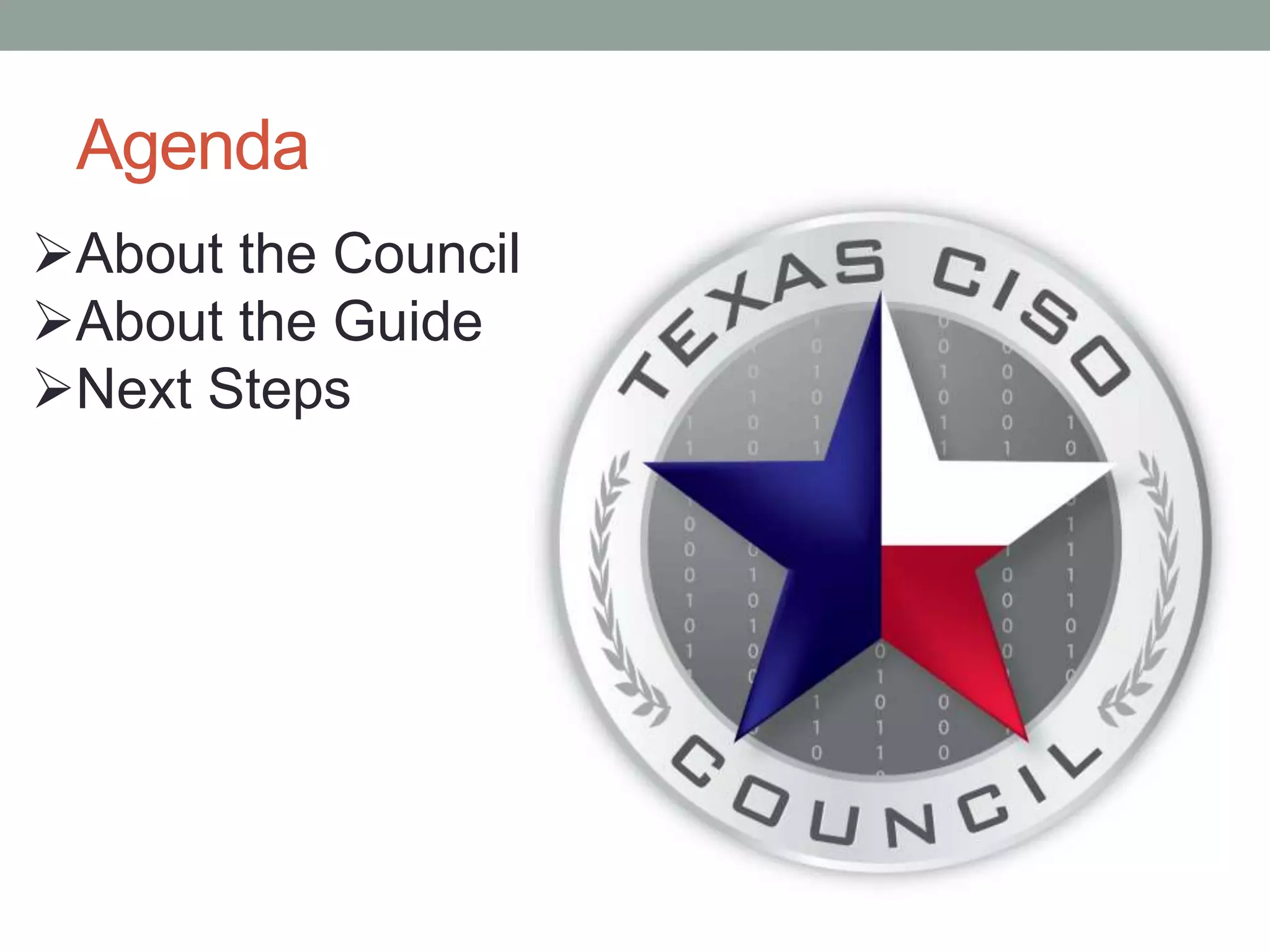 NTXISSACSC2 - Texas CISO Council - Information Security Program ...
