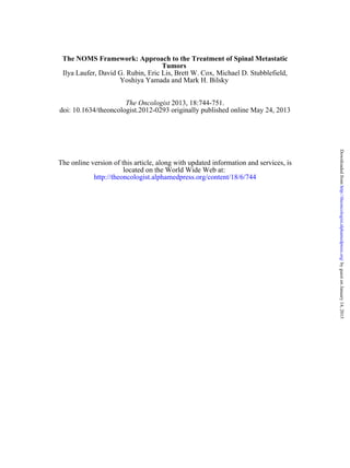 The noms framework_approach_to_the_treatment_of_spinal_metastatic ...