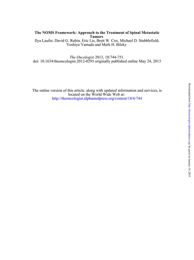 The noms framework_approach_to_the_treatment_of_spinal_metastatic ...