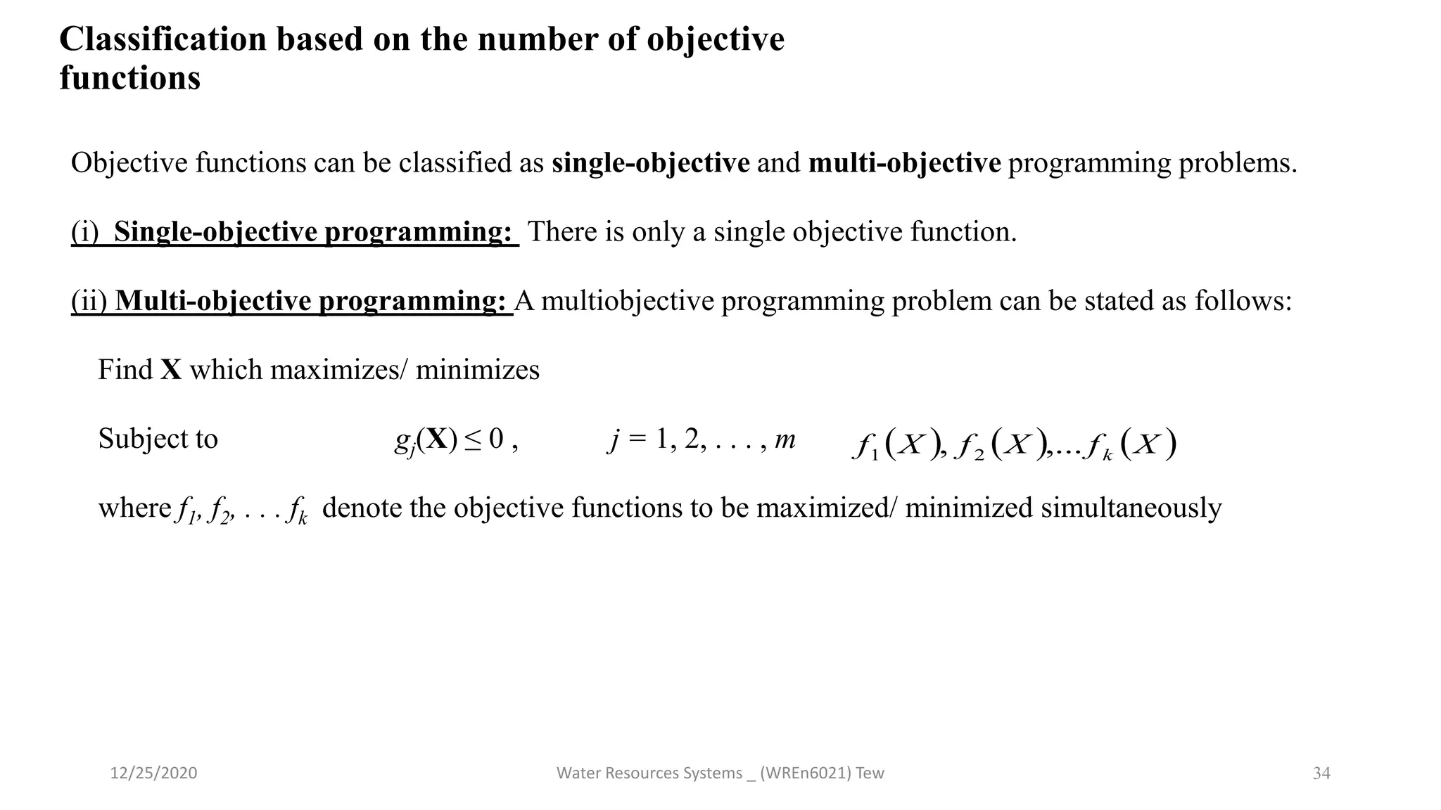 Water Resources System: Planning and Managment | PDF