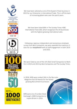 WRS Manufacturing & Engineering | PDF
