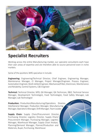 WRS Manufacturing & Engineering | PDF