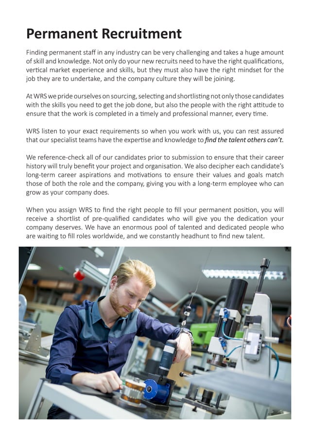 WRS Manufacturing & Engineering | PDF