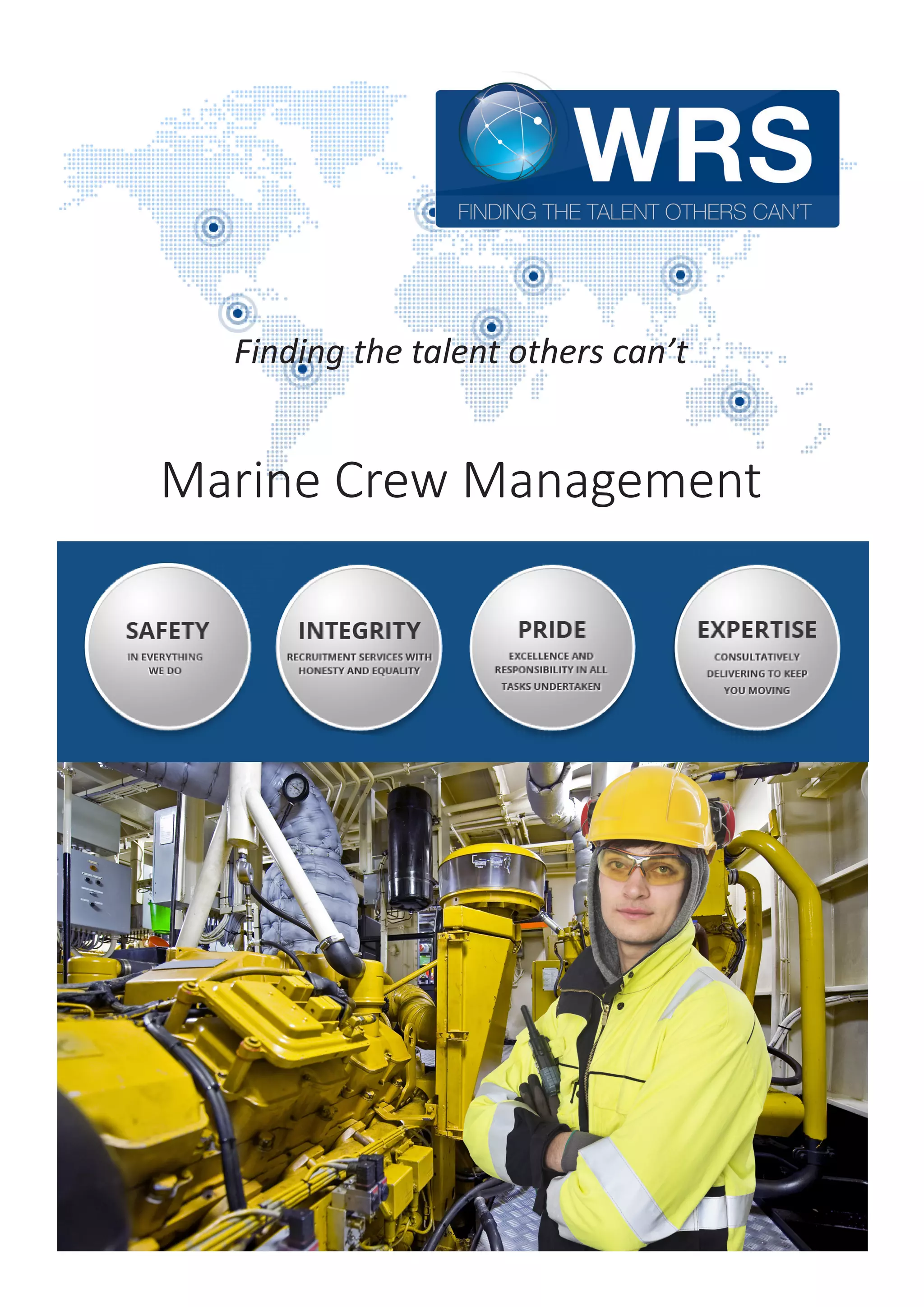 WRS Marine Crew Management Brochure | PDF
