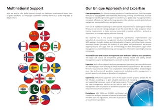 WRS Marine Crew Management Brochure | PDF