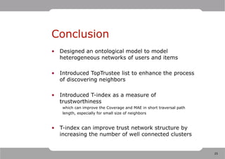 Social Trust-aware Recommendation System: A T-Index Approach | PPT