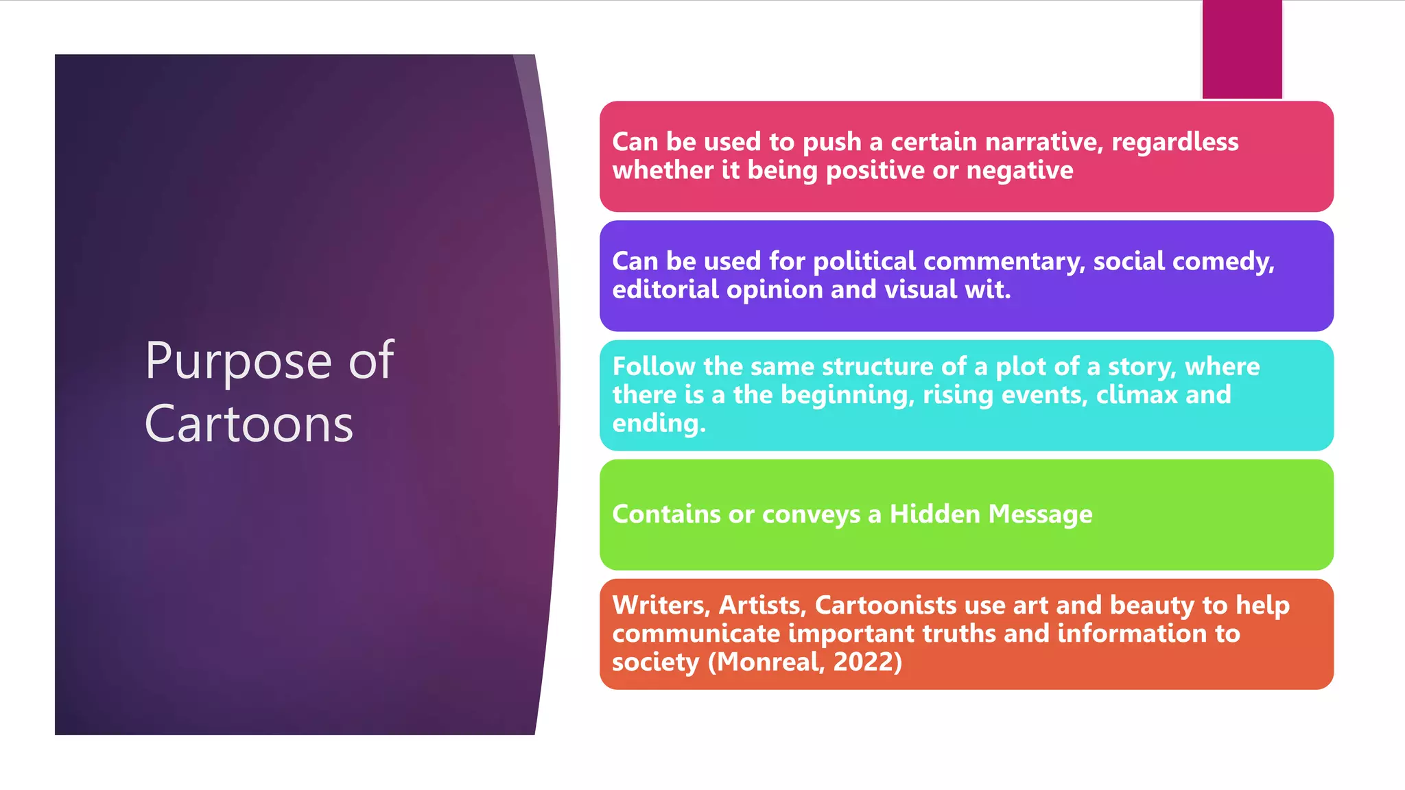 English Grade 10 Visual Text: Cartoon Presentation | PPTX