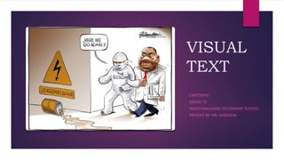 English Grade 10 Visual Text: Cartoon Presentation | PPTX