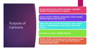 English Grade 10 Visual Text: Cartoon Presentation | PPTX